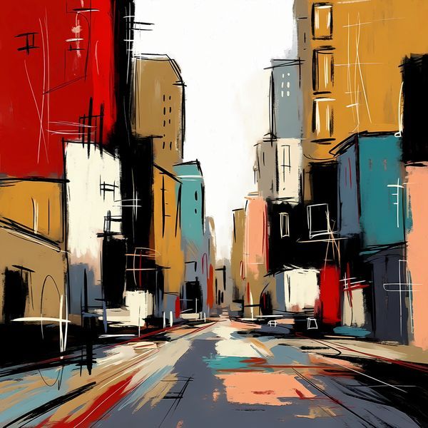 Geometric Metropolis Art | Bolo Art
