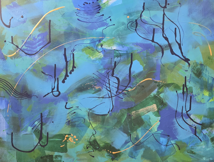 Blue Moods Art | Art by Judi G